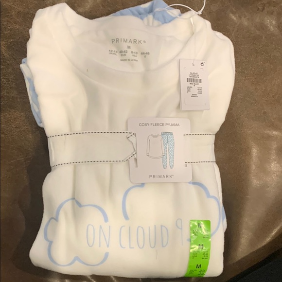 Primark | Intimates & Sleepwear | Primark Blue And White Cloud Fleece ...